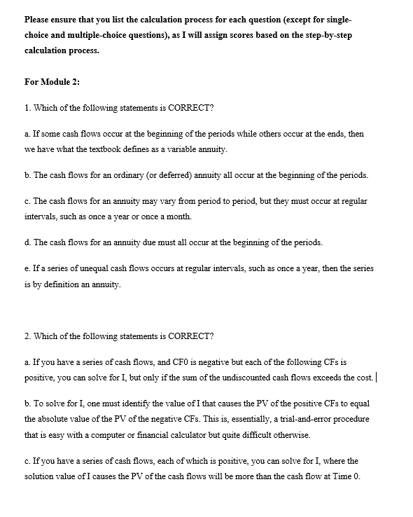 Solved by an EXPERT Financial Management Class Please ensure that you | Chegg.com