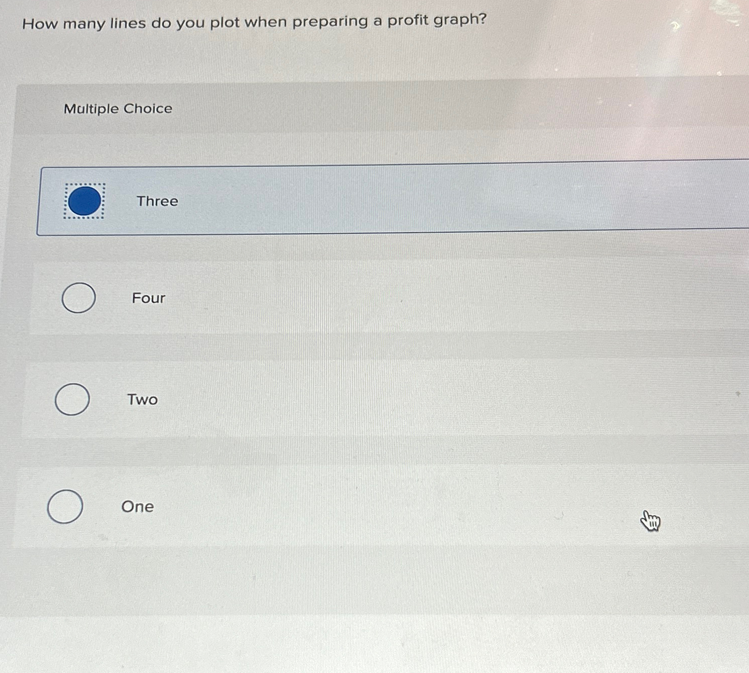 Solved How many lines do you plot when preparing a profit | Chegg.com