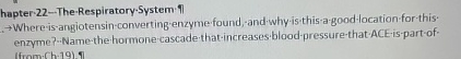 Solved hapter-22-The-Respiratory-System If→ ﻿Where | Chegg.com
