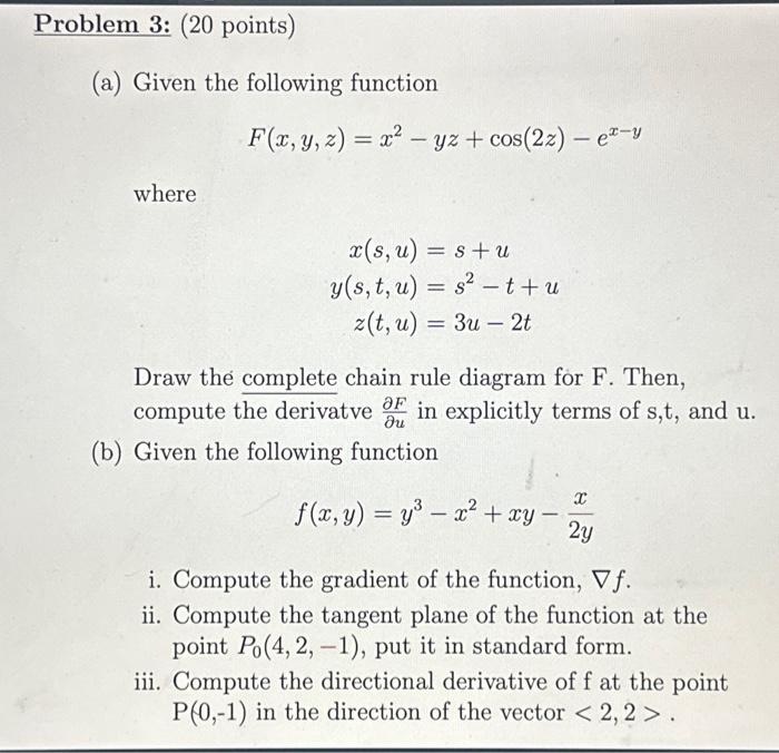 Solved (a) Given the following function | Chegg.com