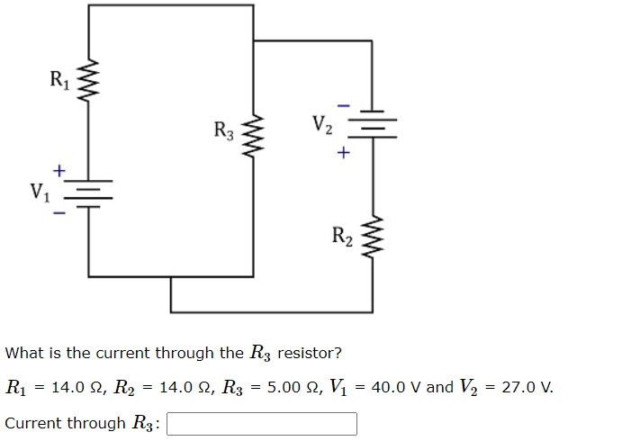 Solved What is the current through the R3 | Chegg.com