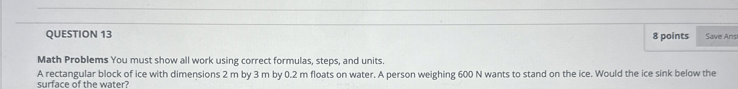 Solved QUESTION 138 ﻿pointsMath Problems You must show all | Chegg.com