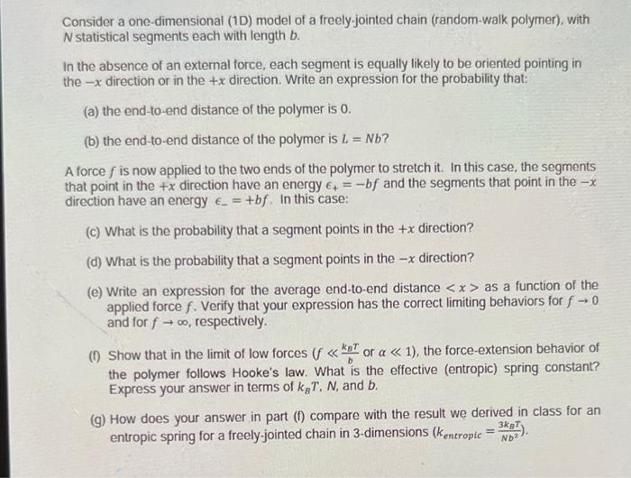Consider a one-dimensional (1D) model of a | Chegg.com
