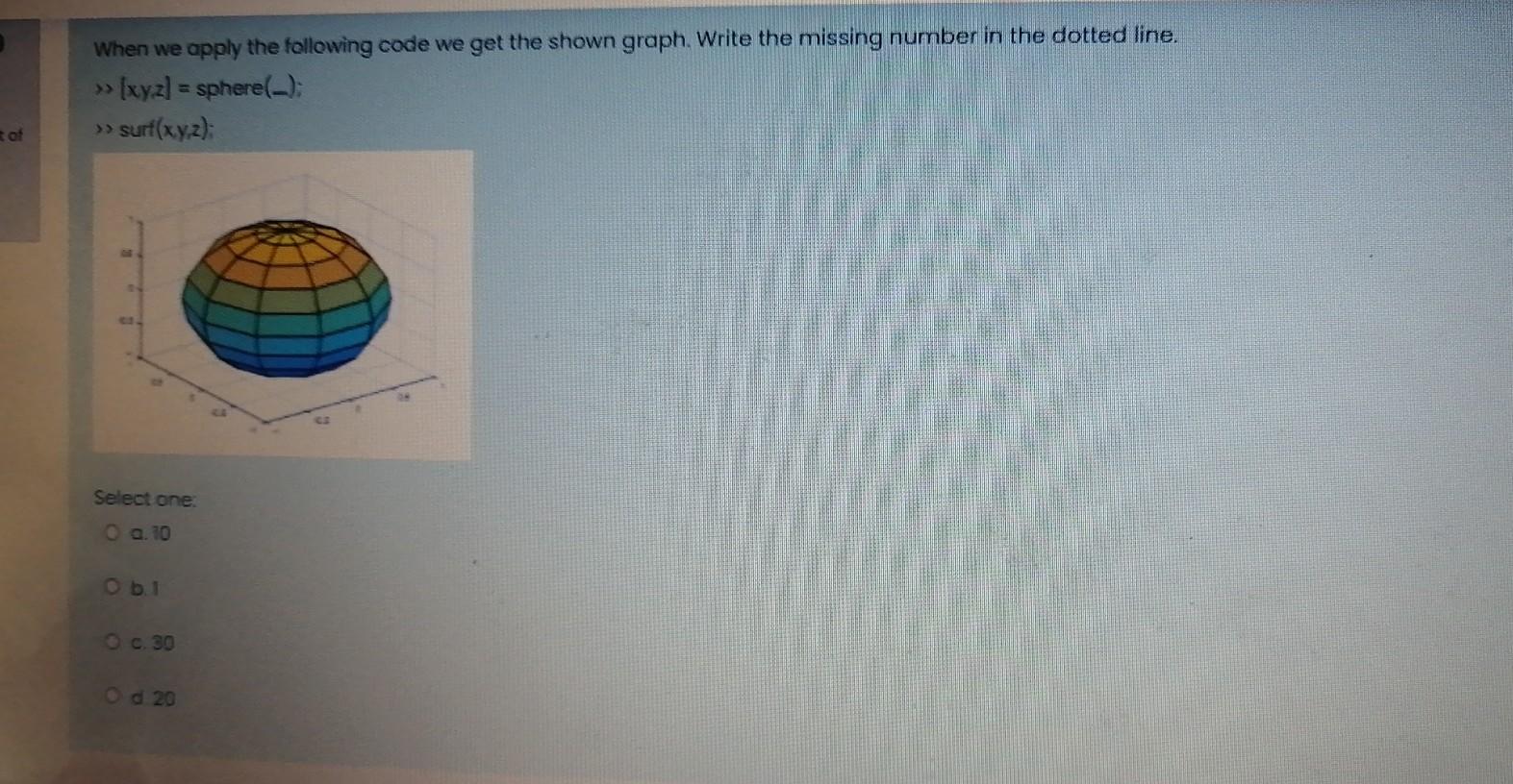 Solved When we apply the following code we get the shown | Chegg.com