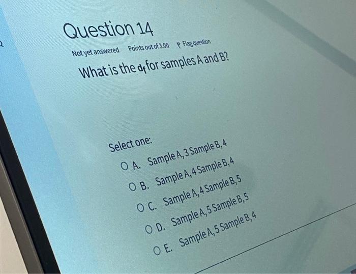 Solved 3. The following table includes two samples of | Chegg.com