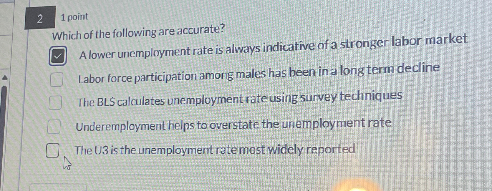 Solved 21 ﻿pointWhich of the following are accurate?A lower | Chegg.com