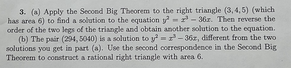 Solved (a) ﻿Apply the Second Big Theorem to the right | Chegg.com