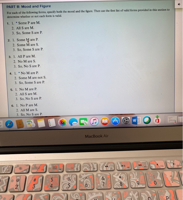 Solved PART B: Mood and Figure For each of the following | Chegg.com