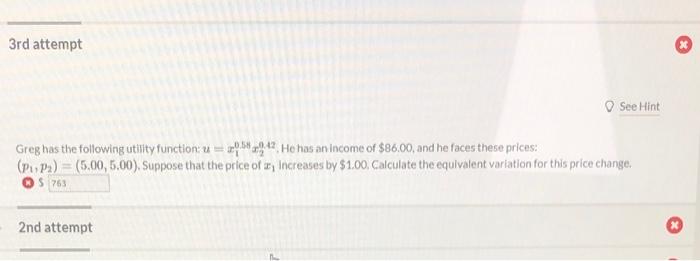 Solved Greg has the following utility function: | Chegg.com
