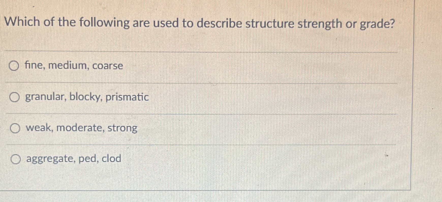 Solved Which of the following are used to describe structure | Chegg.com