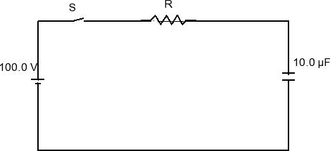 Solved The figures shows a simple RC circuit consisting of a | Chegg.com
