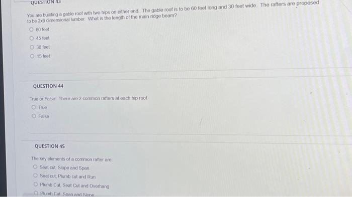 Solved You are bulding a gablo roof with two hps on ether | Chegg.com