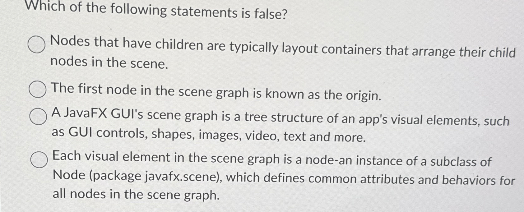 Solved Which of the following statements is false?Nodes that | Chegg.com