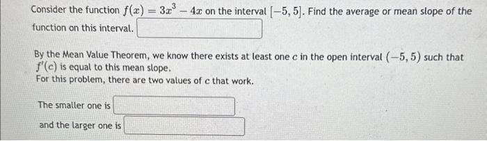 Solved Consider the function f(x)=3x3−4x on the interval | Chegg.com
