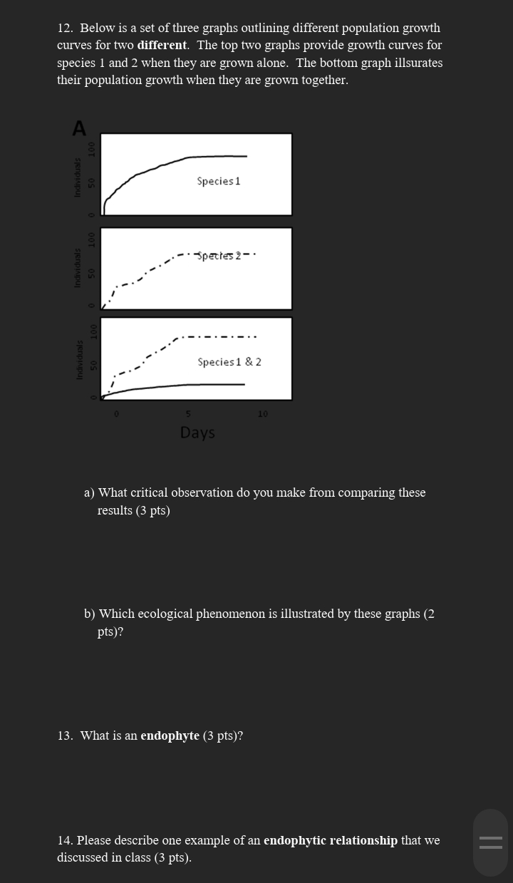 Solved Below is a set of three graphs outlining different | Chegg.com