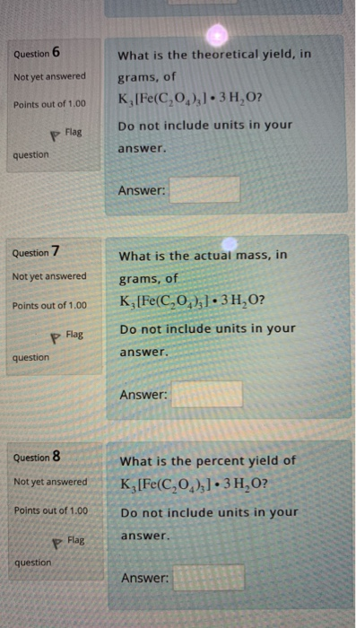 Solved attempt ... Experimental Data Mass of (NH), [Fe(H,0), | Chegg.com