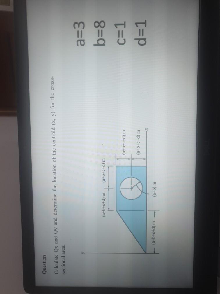 Solved Question Calculate Qx and Qy and determine the | Chegg.com