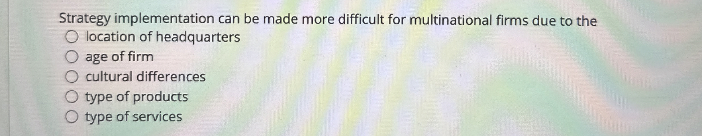 Solved Strategy implementation can be made more difficult | Chegg.com