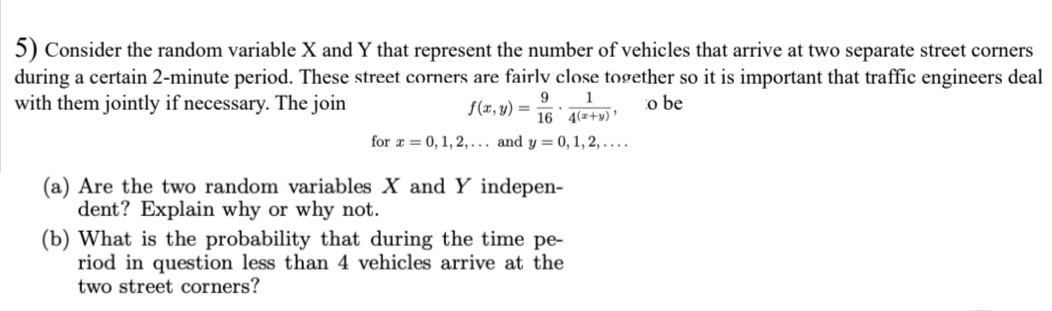 Solved Consider the random variable x ﻿and Y ﻿that represent | Chegg.com