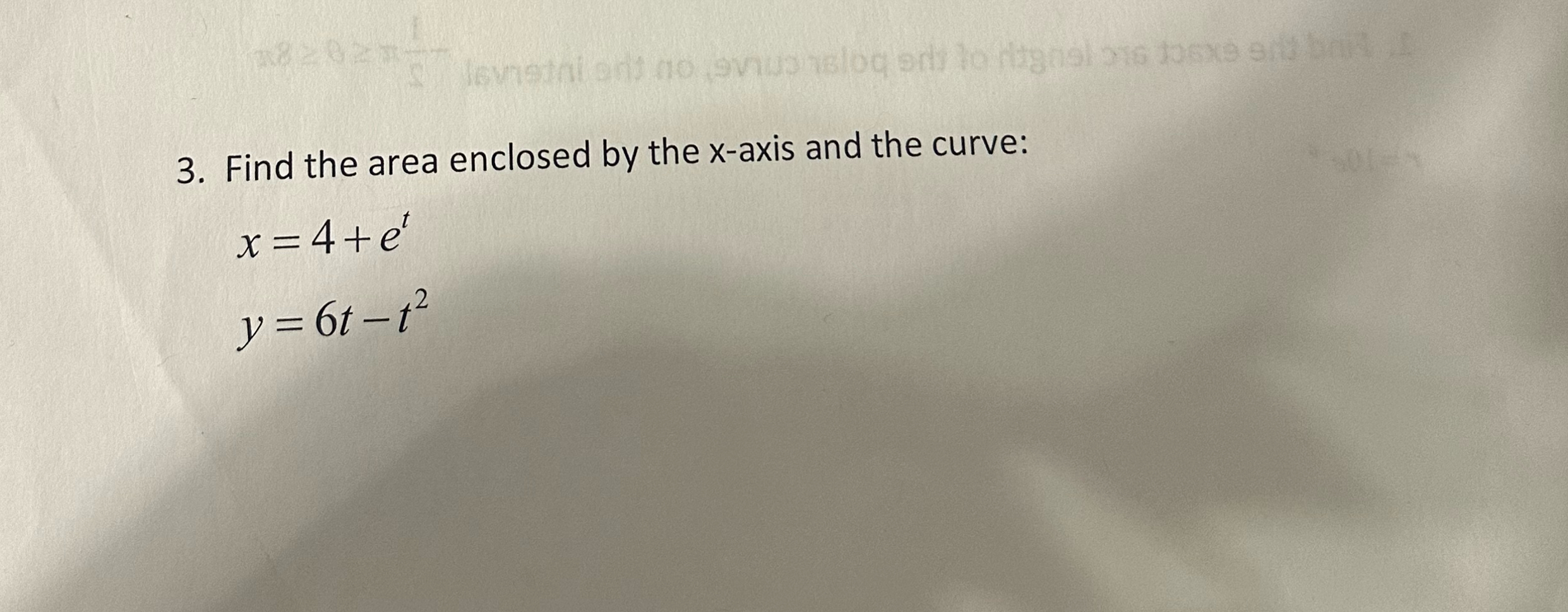 Solved Find the area enclosed by the x-axis and the | Chegg.com