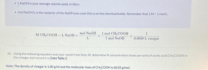 Solved The concentration of NaOH is 0.50 Mmy average volume | Chegg.com