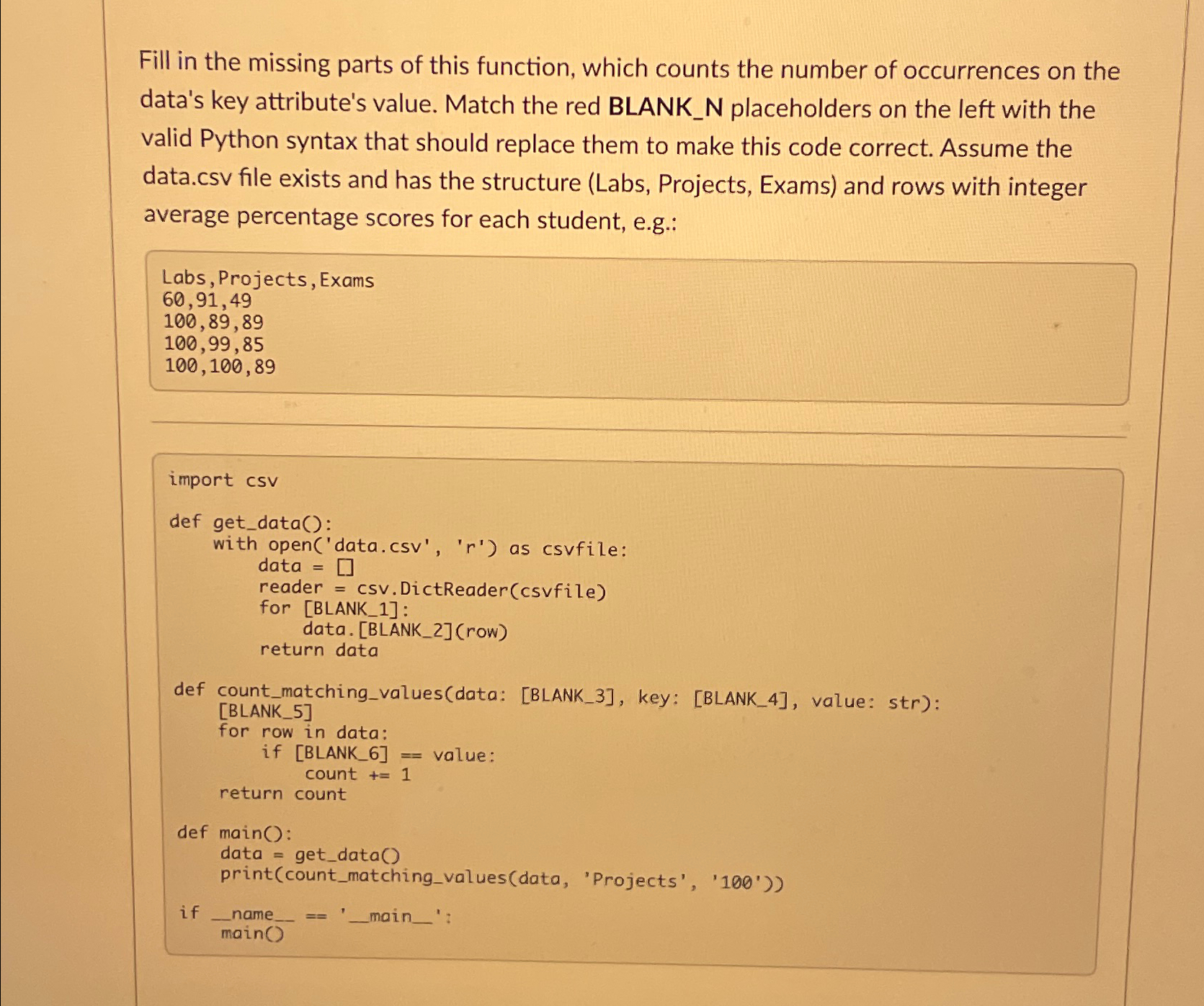 Solved Fill in the missing parts of this function, which | Chegg.com