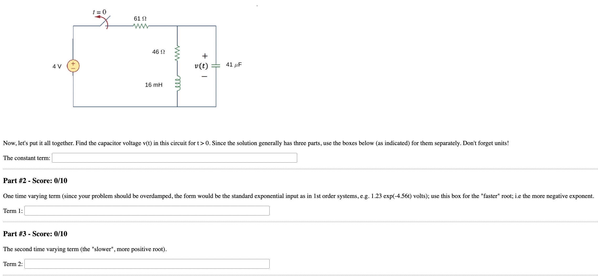 Solved Now, let's put it all together. Find the capacitor | Chegg.com