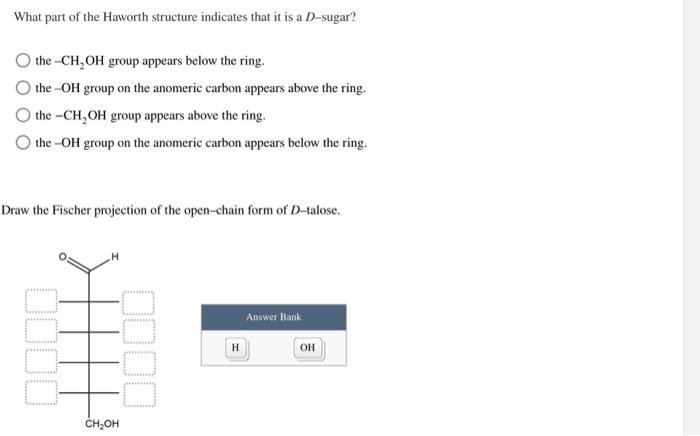 Solved The Haworth projection of D-talose is shown. Number | Chegg.com