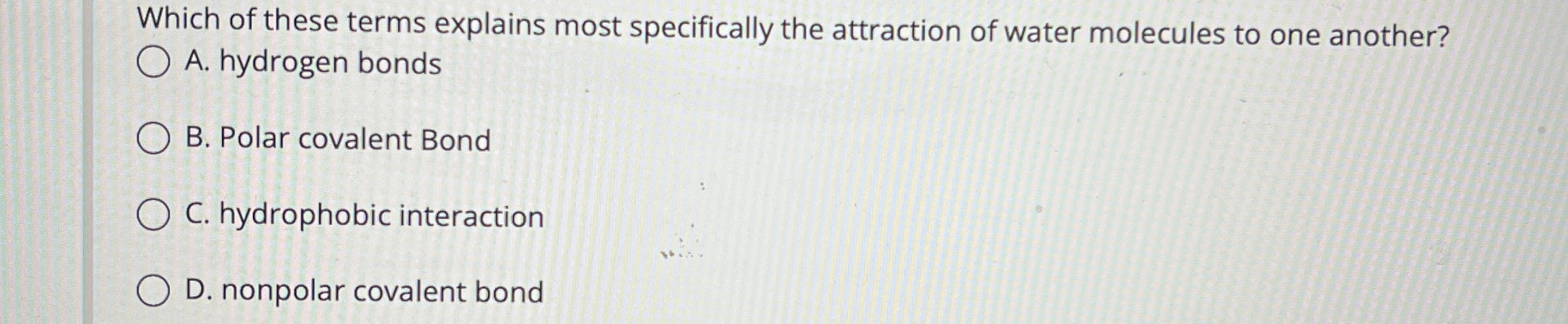 Solved Which of these terms explains most specifically the | Chegg.com