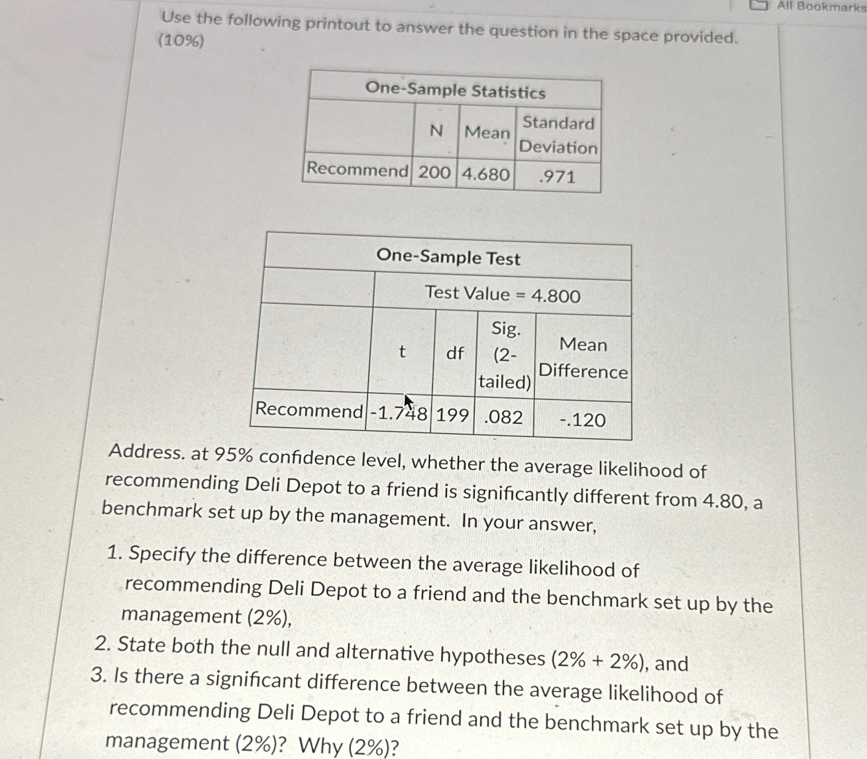 Solved Use the following printout to answer the question in | Chegg.com
