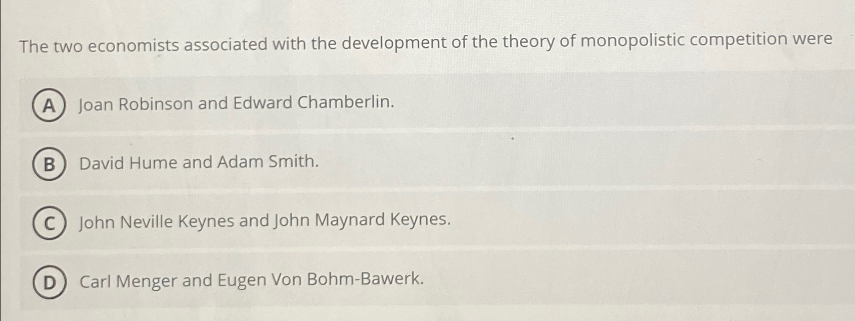Solved The two economists associated with the development of | Chegg.com