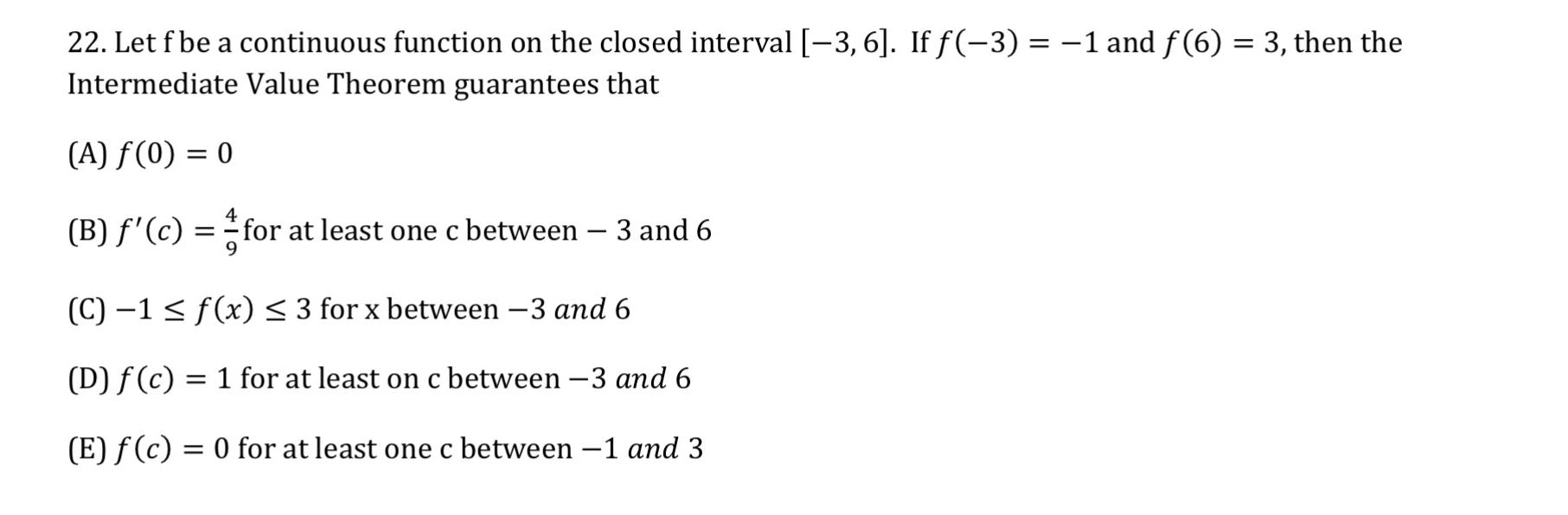 Solved Let f ﻿be a continuous function on the closed | Chegg.com