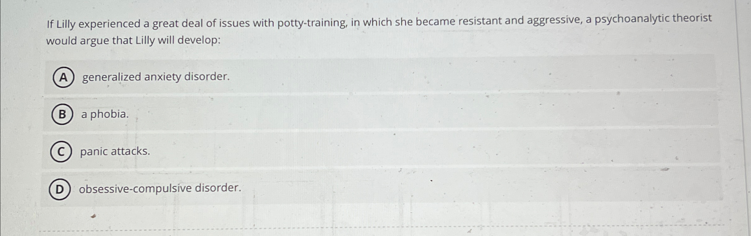 Solved If Lilly experienced a great deal of issues with | Chegg.com
