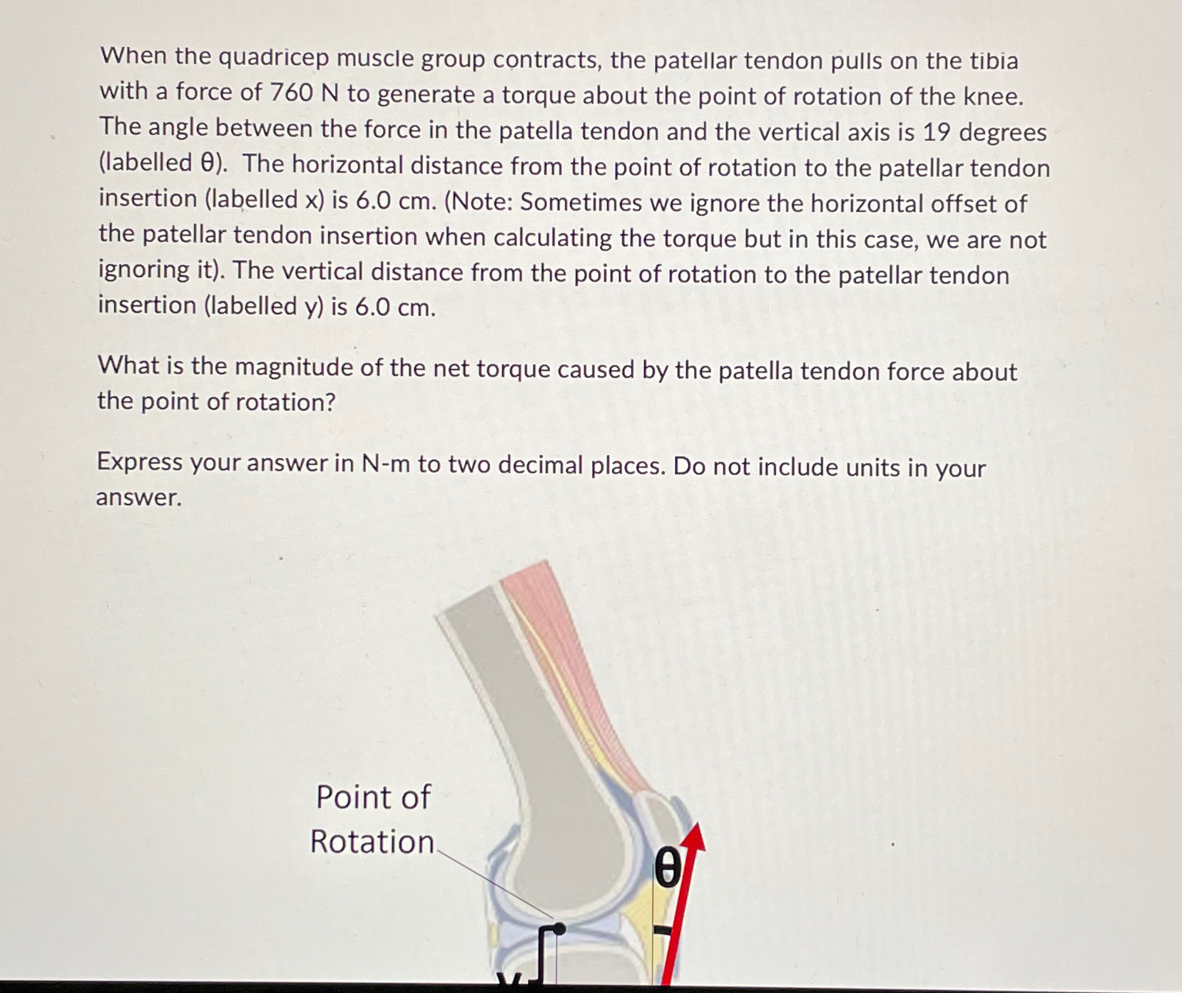 Solved When the quadricep muscle group contracts, the | Chegg.com