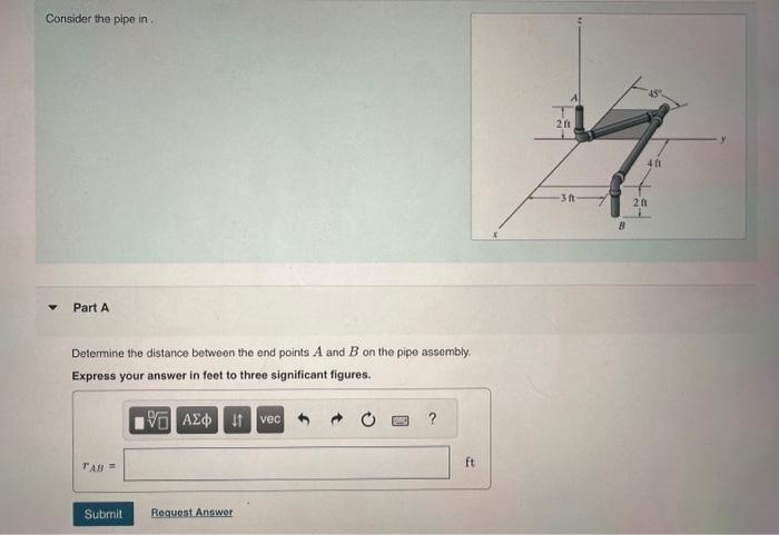 Consider the pipe in Part A Determine the distance | Chegg.com