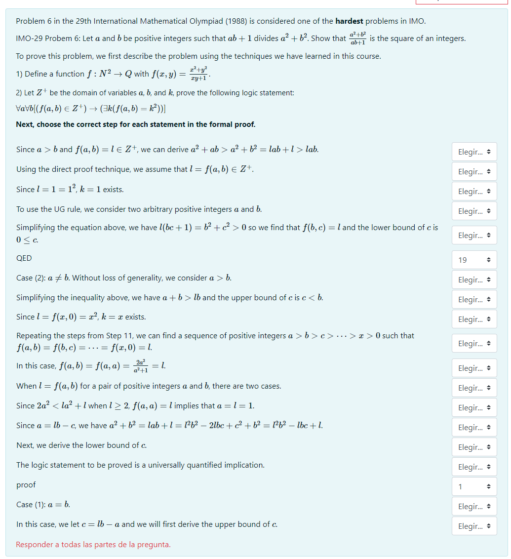 Solved Problem 6 ﻿in the 29th International Mathematical | Chegg.com