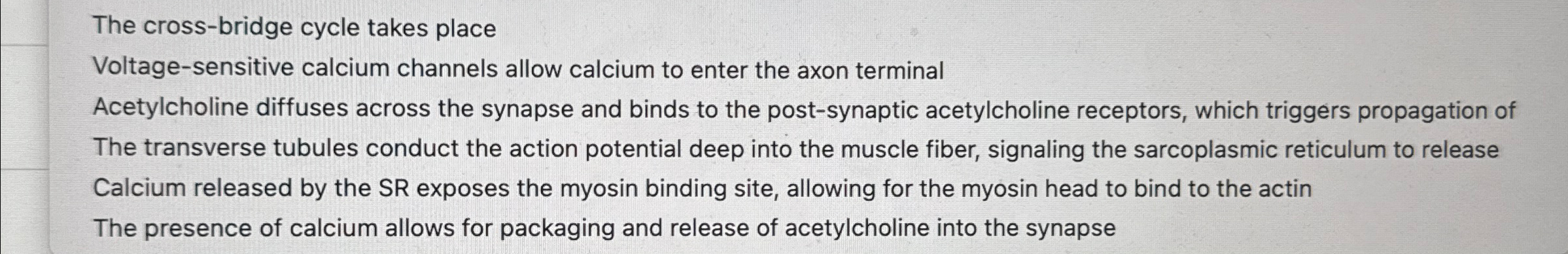 Solved The cross-bridge cycle takes placeVoltage-sensitive | Chegg.com