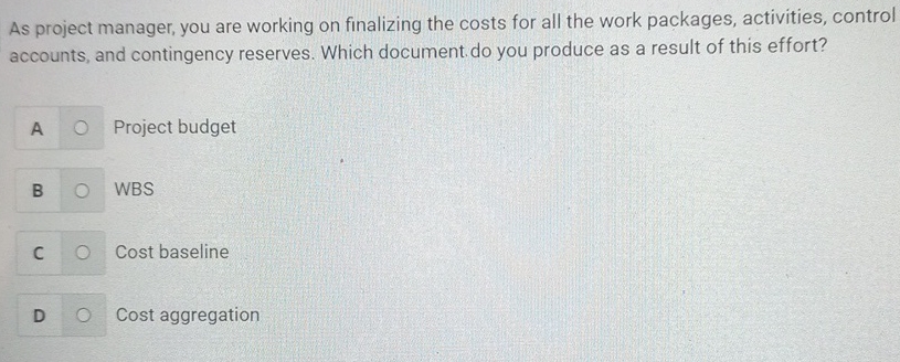 Solved As project manager, you are working on finalizing the | Chegg.com