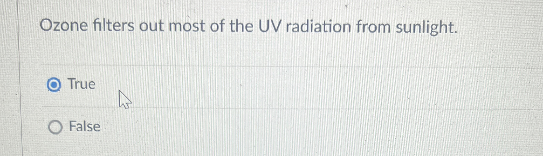 Solved Ozone filters out most of the UV radiation from | Chegg.com