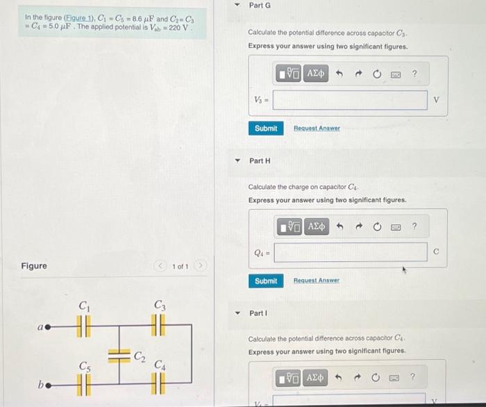 Solved In the figure (Elaure 1). C1−C3=8.6μF and C2=C2 | Chegg.com