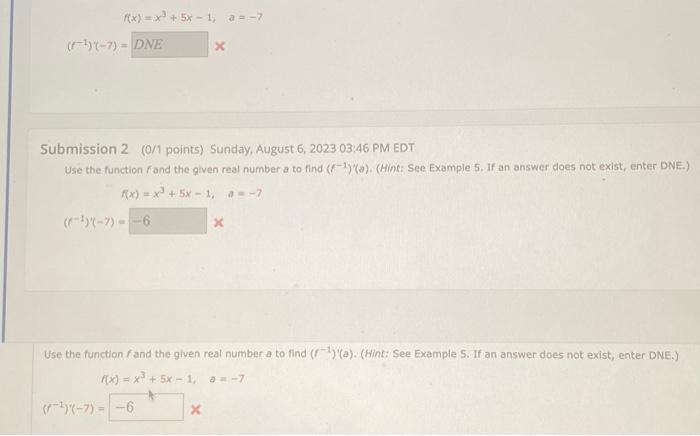 Solved Use the function f and the given real number a to | Chegg.com