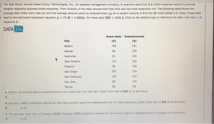 Solved Consider the data set below. Use Table 2 of Appendix | Chegg.com
