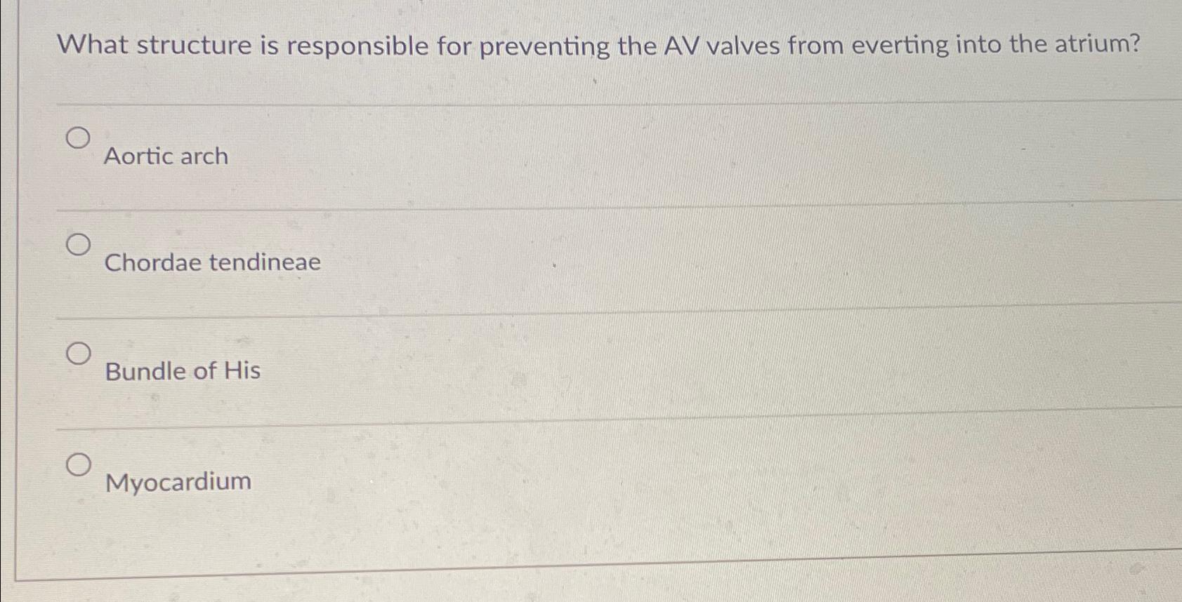 Solved What structure is responsible for preventing the AV | Chegg.com