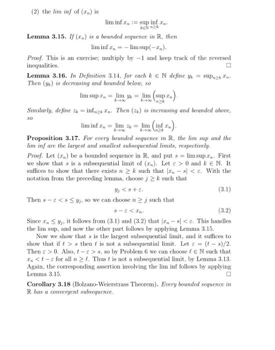 Solved 10. Prove that every bounded infinite subset of R has | Chegg.com