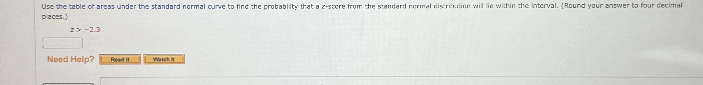 Solved Use the table of areas under the standard normal | Chegg.com