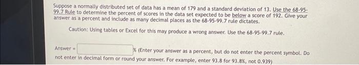 Solved Suppose a normally distributed set of data with 8800 | Chegg.com