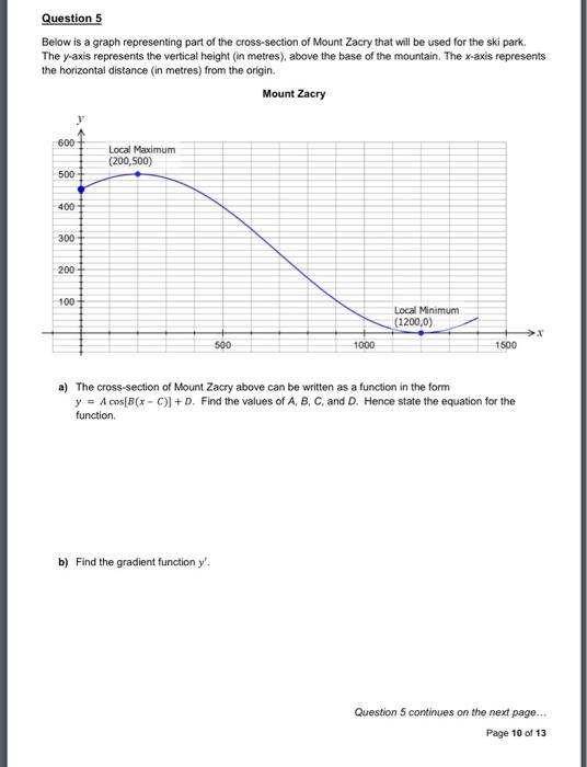 Solved Questions Below is a graph representing part of the | Chegg.com