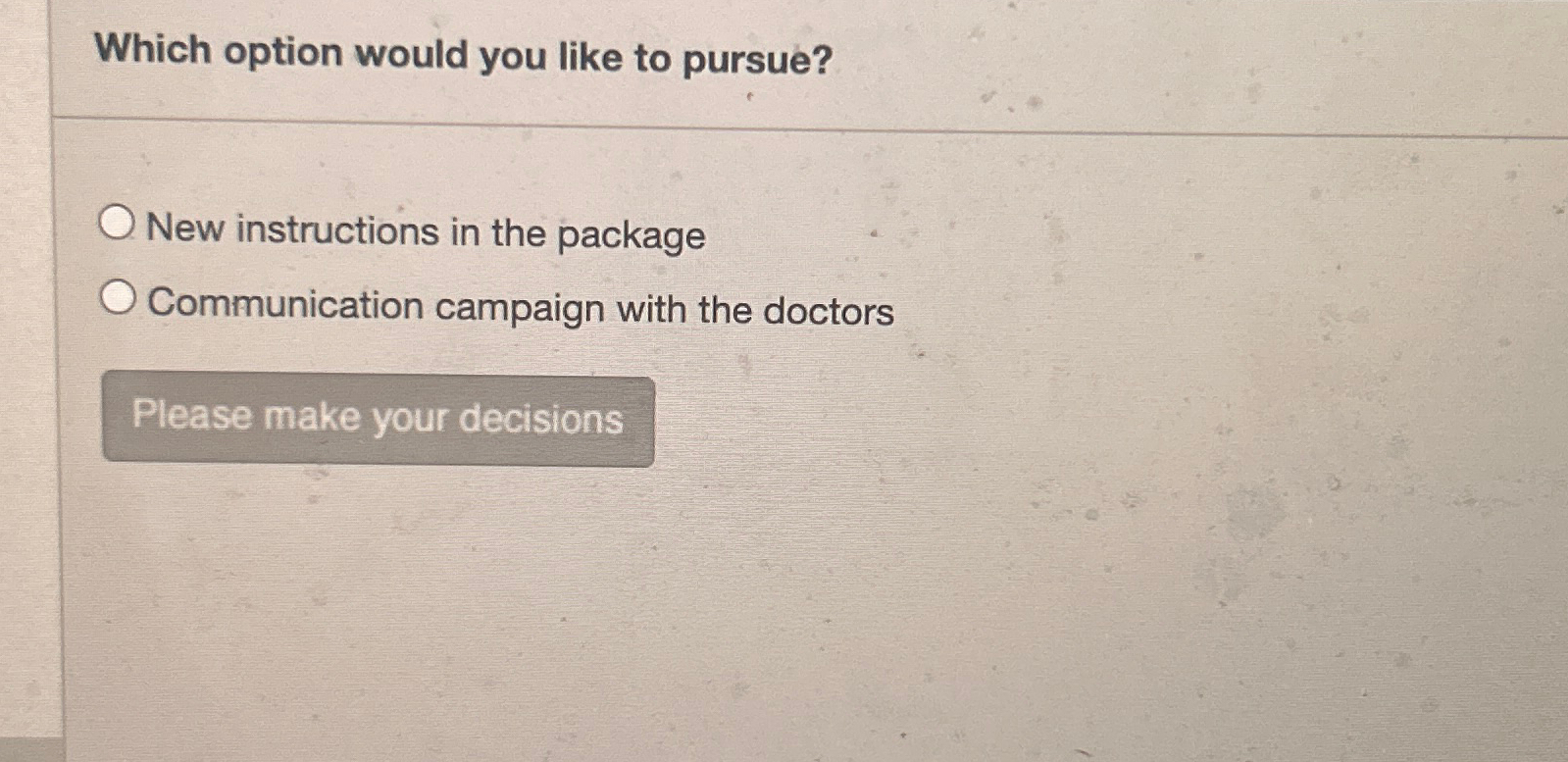 Solved Which option would you like to pursue?New | Chegg.com