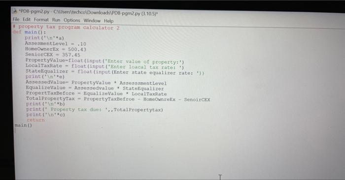 Solved - "PDB-pgm2.py - CiUsersitechcolDownloadsiPDB-pgm2py | Chegg.com