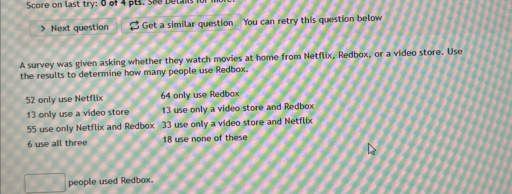 Solved Score on last try: 0 ﻿of 4 ﻿pts. ﻿seeGet a similar | Chegg.com